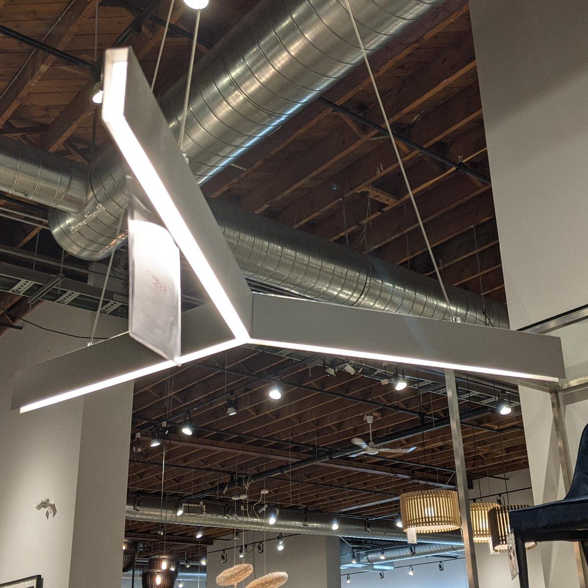 Y Shaped LED - Light Grey Metal | Casalife | Toronto, Kitchener
