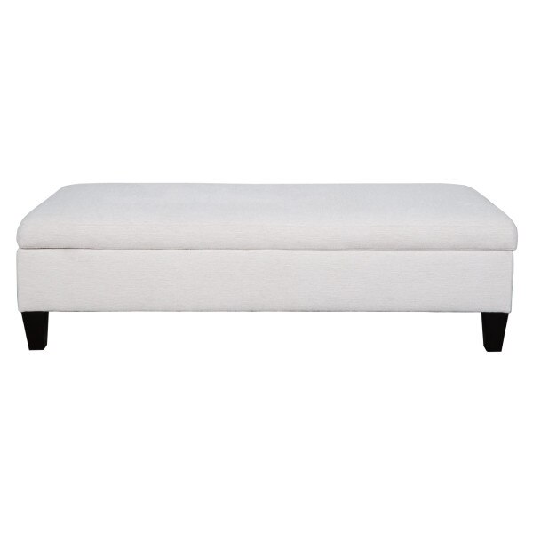 Large Rectangle Fabric Ottoman w/ Storage | Casalife Furniture | Toronto
