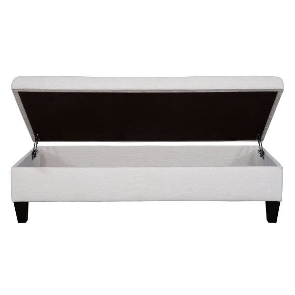 Large Rectangle Fabric Ottoman w/ Storage | Casalife Furniture | Toronto
